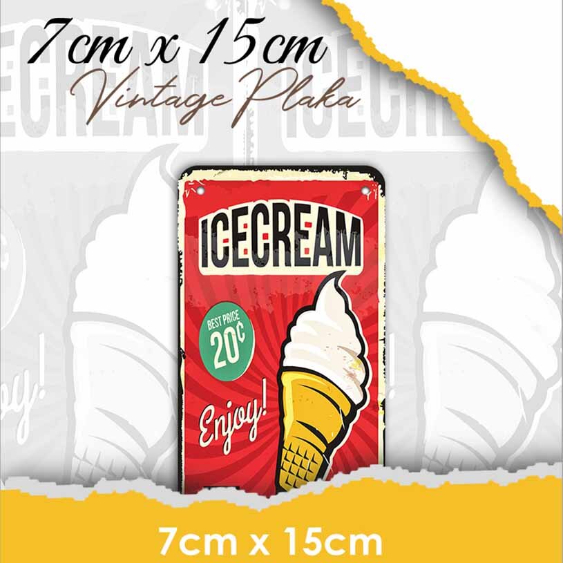 Vintage Metal Plaka - Dekoratif, Hediyelik- MCB Gift